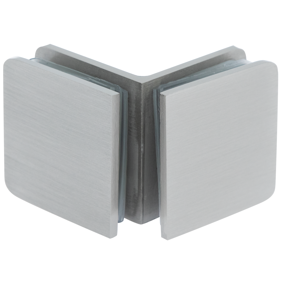 Interglass| Glass-to-Glass 90° Rounded Clamp